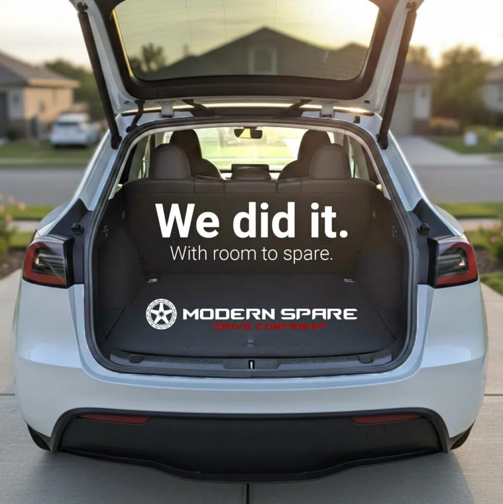 Retrofit Storage System For The Tesla Model Y - Modern Spare